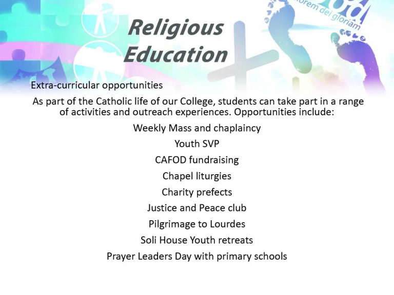 Religious Education – Blessed Edward Oldcorne Catholic College