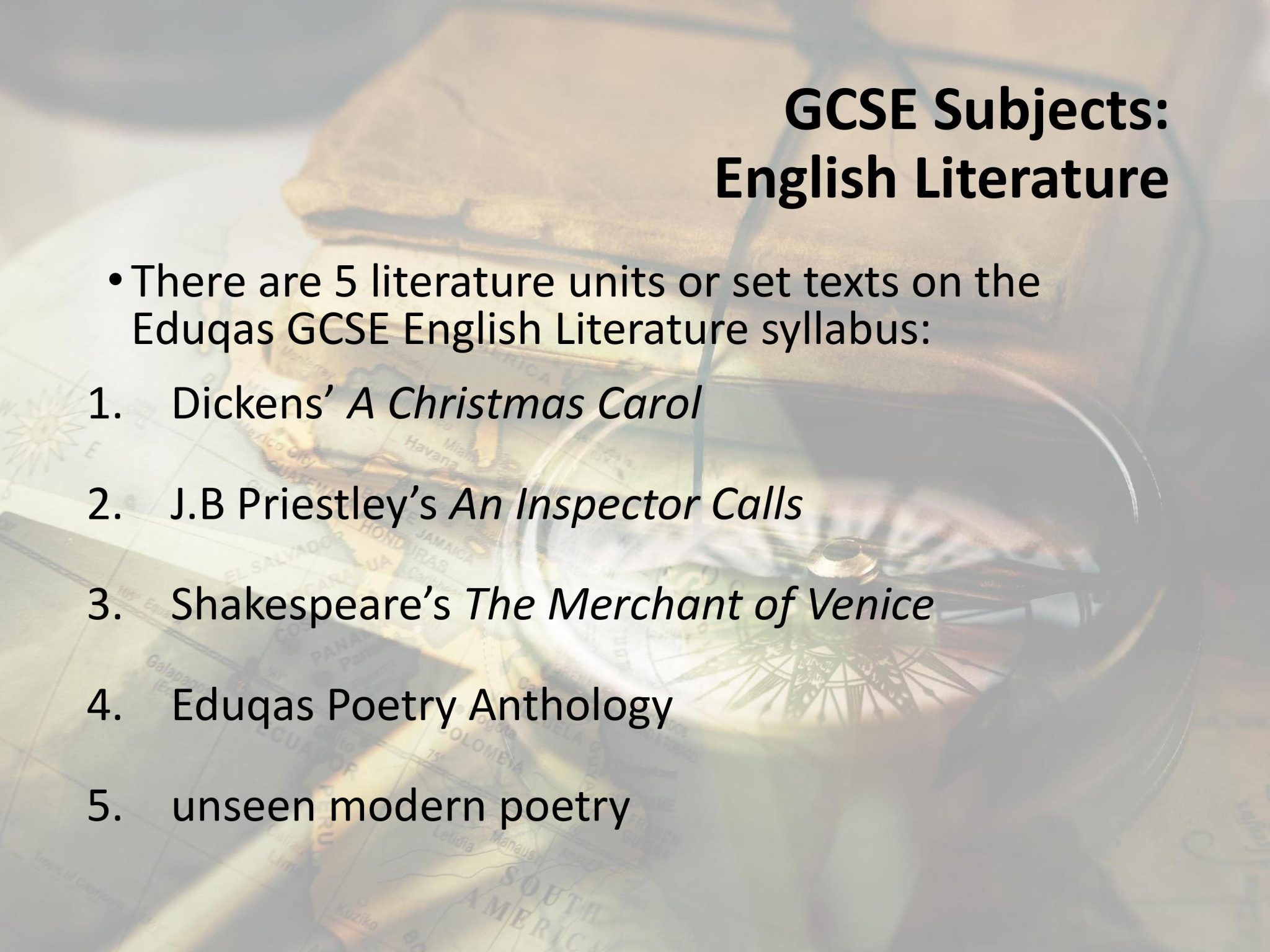 English – Blessed Edward Oldcorne Catholic College